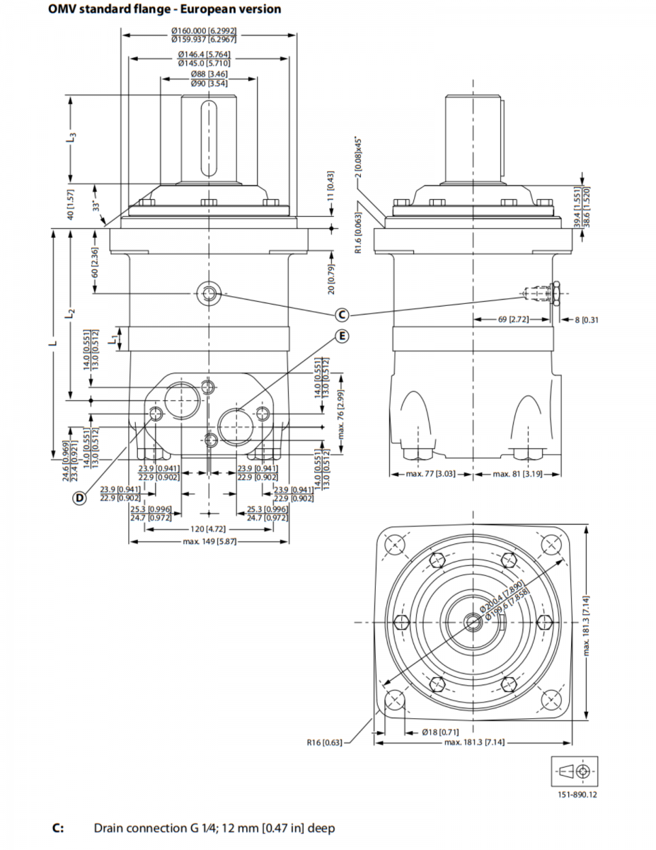 Động cơ thủy lực OMV Danfoss